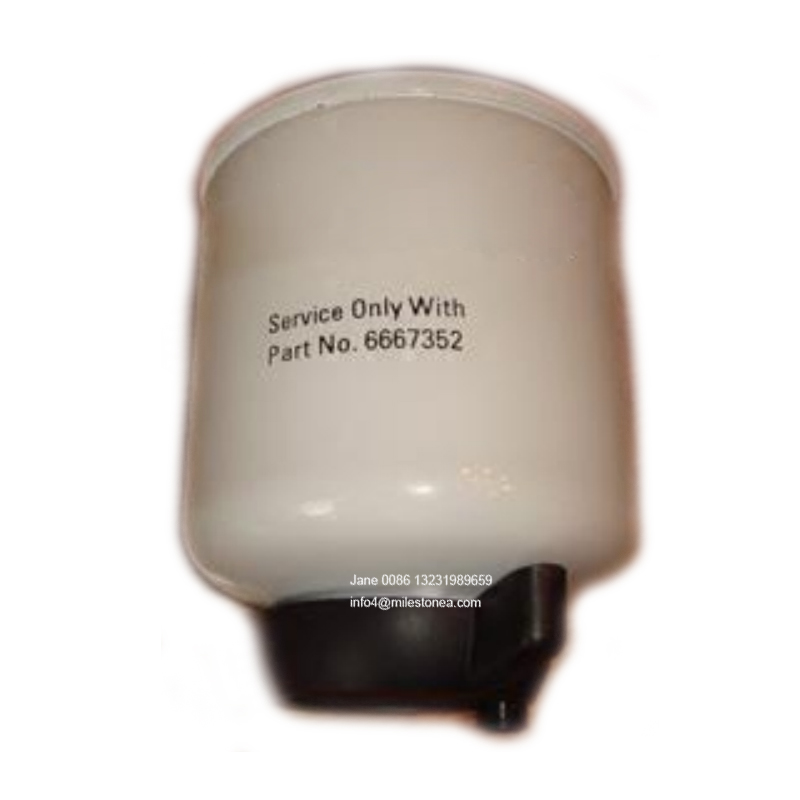 China Factory loader parts engine fuel water separator filter 6667352 ...