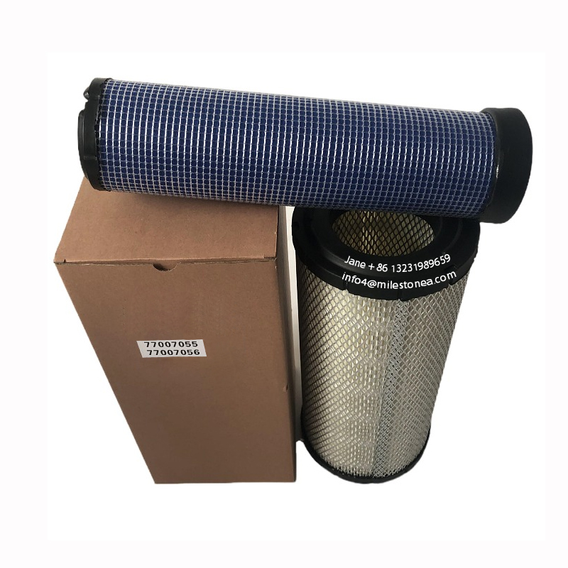 China Excavator Engine Air Purifier air filter set 77007055 77007056 ...