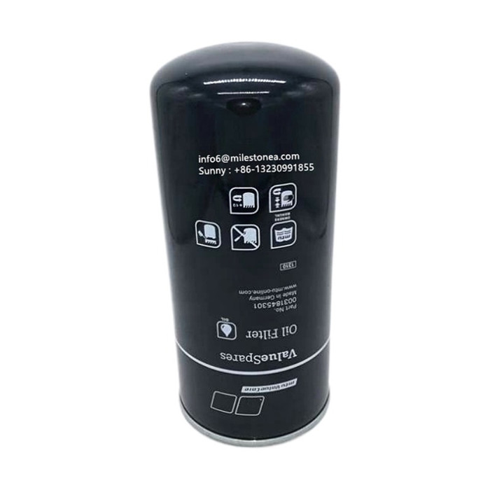 China oil filter 0031845301 for MTU factory and manufacturers | Milestone